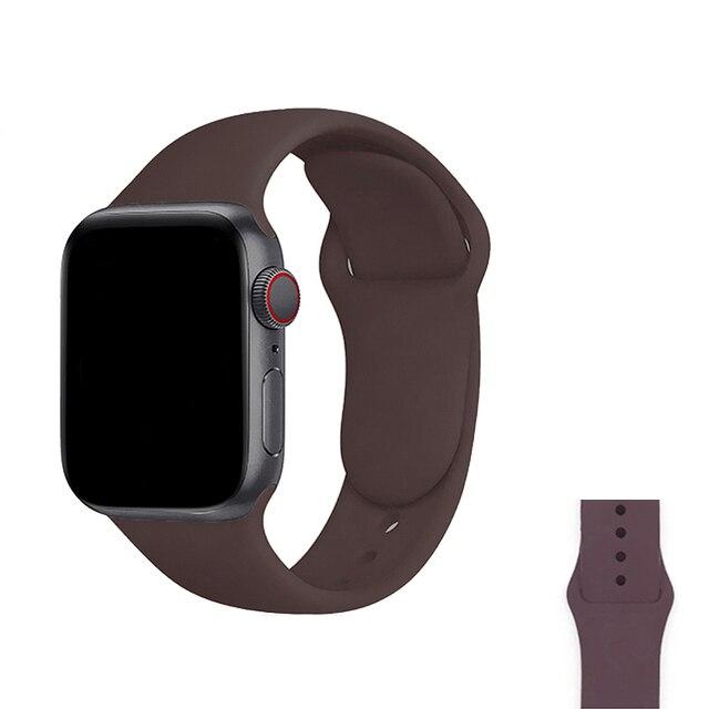 Apple Watch Silikonska Braon Narukvica 42 Mm, 44 Mm, 45 Mm