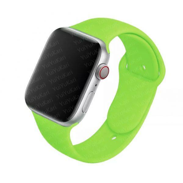 Apple Watch Silikonska Svetlo Zelena Narukvica 38mm, 40mm, 42 Mm, 44 Mm