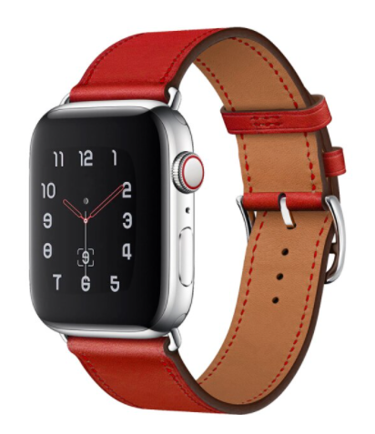 Apple watch kozna crvena narukvica 38 mm, 40 mm, 41 mm