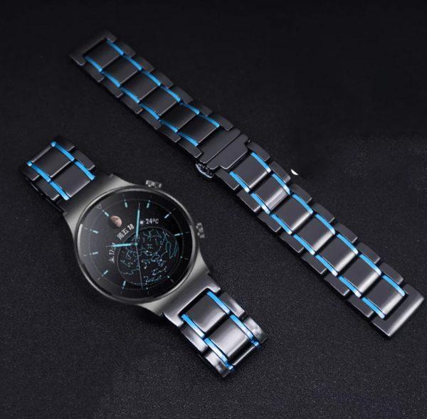 Keramicka Blue Black Narukvica 22mm Samsung Watch, Huawei Watch, Amazfit Watch