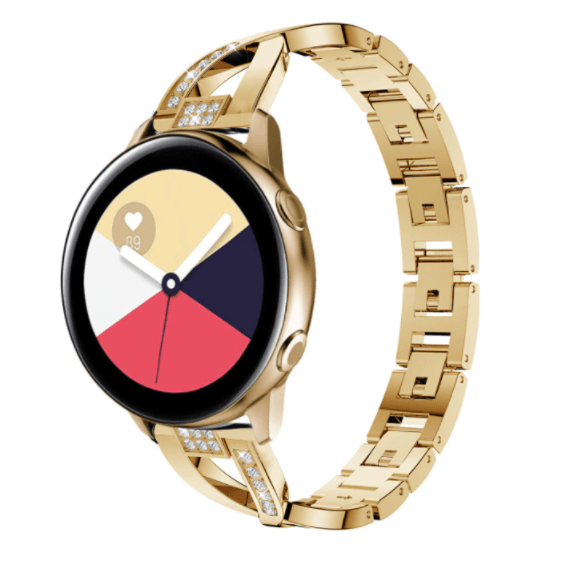 Metalna Gold Narukvica Sa Cirkonima 20 Mm Samsung Watch,Huawei Watch, Amazfit