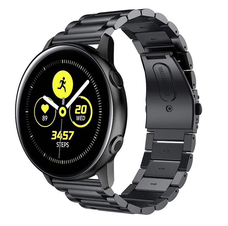 Metalna Narukvica Black 20 Mm Samsung Watch Active 1/2, Huawei Watch 42 Mm