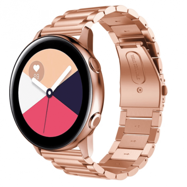 Rose Gold Klasicna Metalna Narukvica 20 Mm Samsung Watch, Huawei Watch, Amazfit