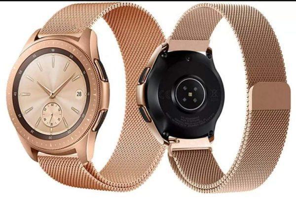 Rose Gold Metalna Milanese Narukvica 20 Mm Magnetna Kopca Samsung Watch, Huawei Watch, Amazfit