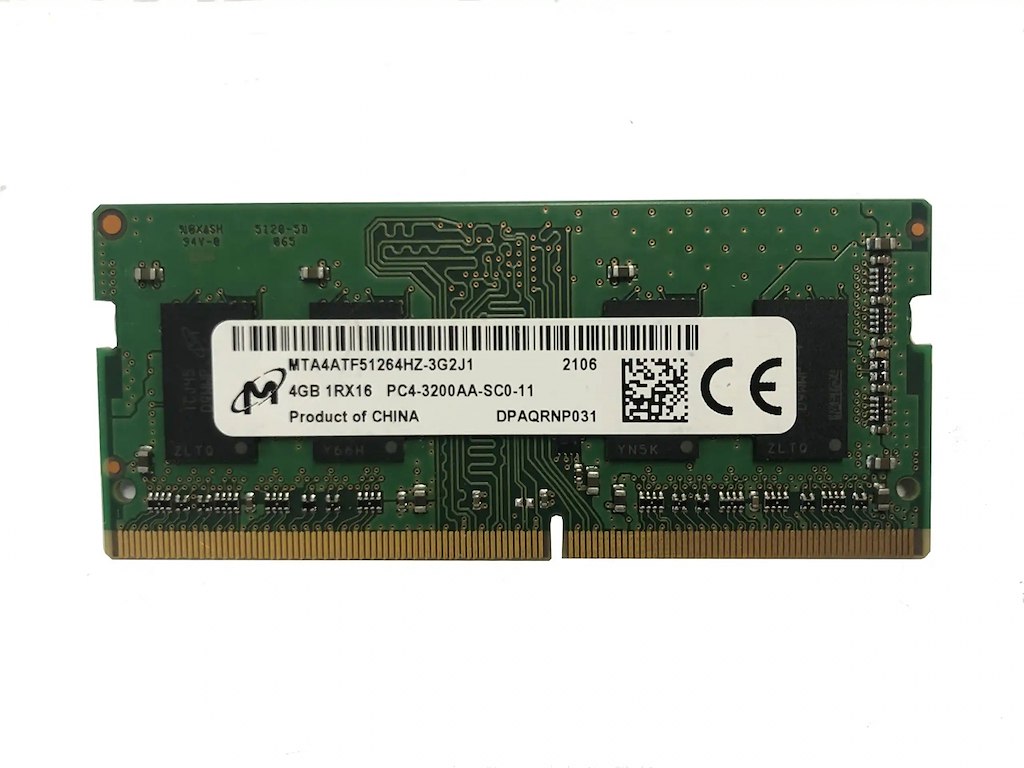 Memorija Sodimm Micron DDR4 4GB PC3200AA MTA4ATF51264HZ-3G2J1 - Bulk