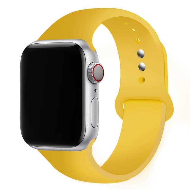Apple watch silikonska zuta narukvica 38 mm, 40 mm, 41 mm