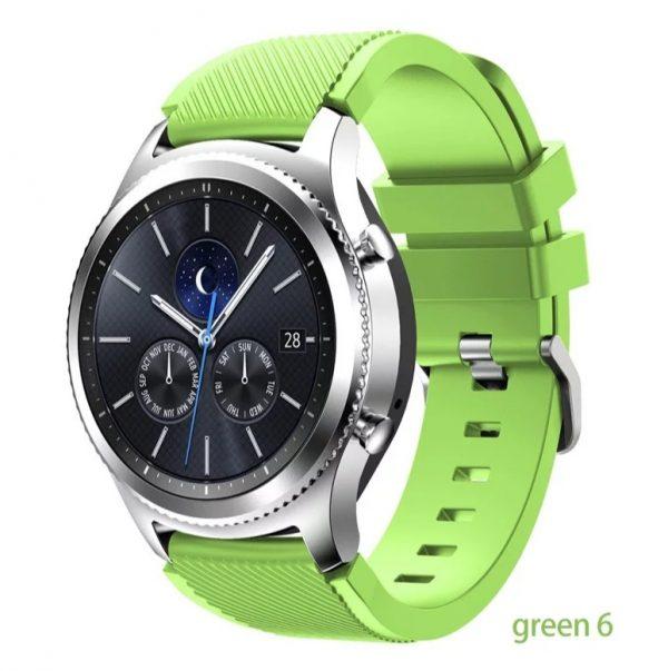 Svetlo Zelena Silikonska Narukvica 22 Mm Samsung Watch, Huawei Watch, Amazfit Watch