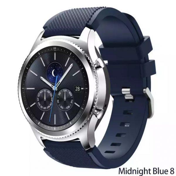 Teget (Tamno Plava) Silikonska Narukvica 22 Mm Samsung Watch, Huawei Watch, Amazfit Watch