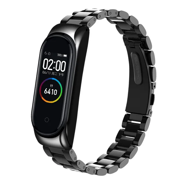 Xiaomi Mi Band 8/8 Pro Metalna Crna Narukvica