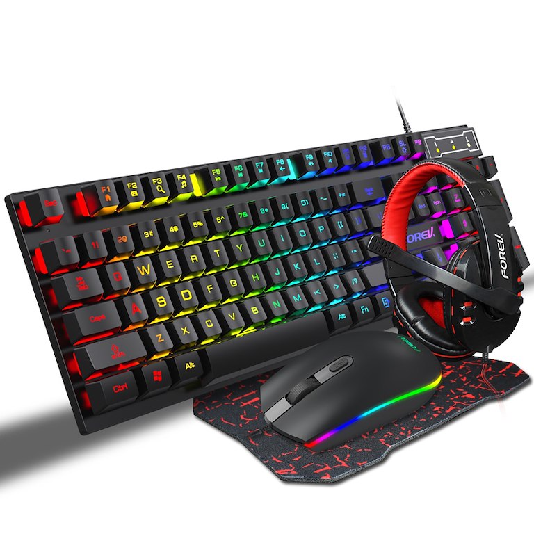 Forev FV-Q809 Gaming set, Tastatura +Miš +Pad +Slušalice