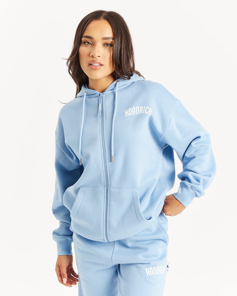 Hoodrich OG Staple Full Zip Ženske Duks Plave Bijele Srbija | 03GWIDJYC