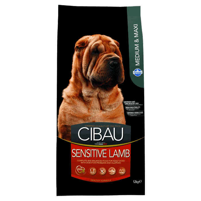 Cibau Hrana za osetljive pse Medium & Maxi Sensitive, Jagnjetina