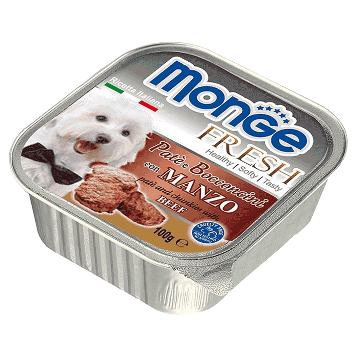 Monge Pašteta za pse sa komadićima mesa Fresh Pate, 100 g