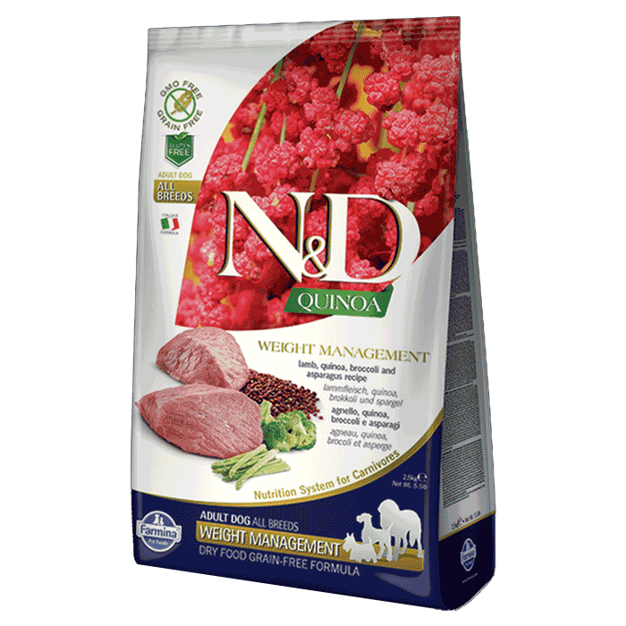 N&D Quinoa Dog Weight Management, Kinoa & Jagnjetina