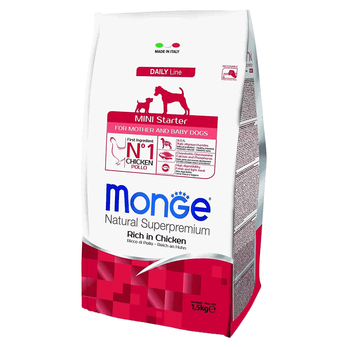 Monge Daily Mini Starter, Piletina, 1.5 kg