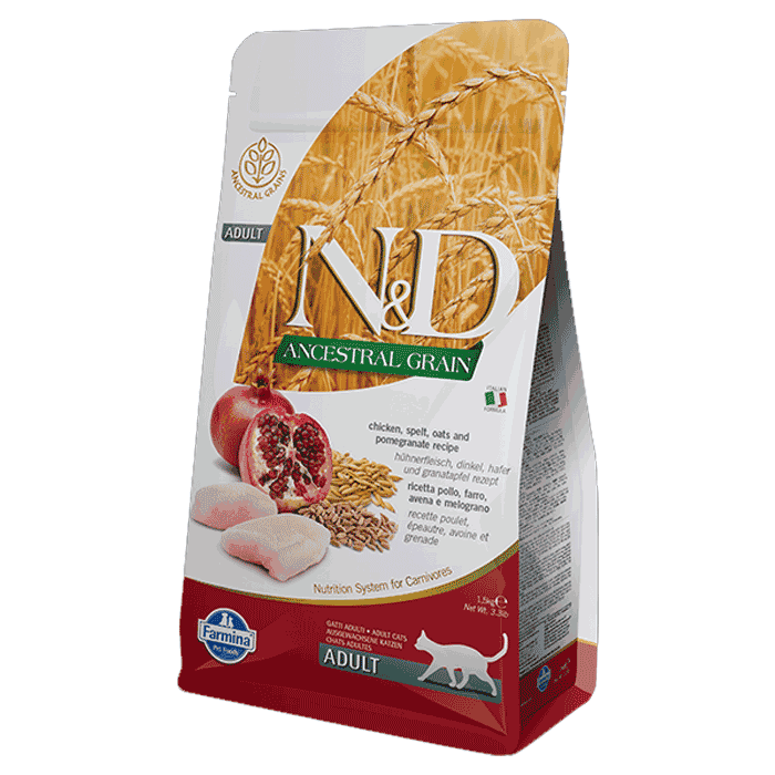 N&D Low Grain Hrana za sterilisane mačke, Piletina i Nar