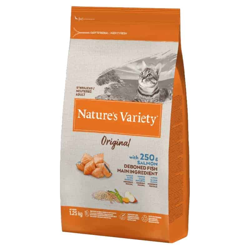 Nature's Variety Hrana za sterilisane mačke Sterilised gain Original, Losos