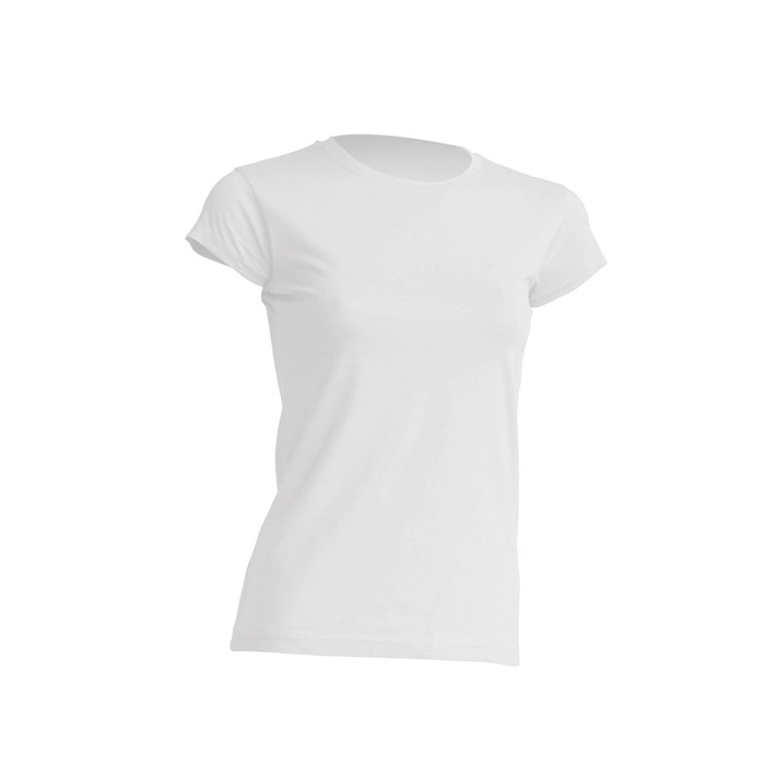 ŽENSKA T-SHIRT MAJICA KRATKI RUKAV R-NECK BELA