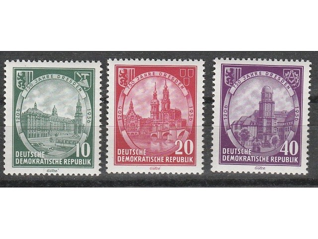 DDR - 1956 - 750 years of Dresden - MNH