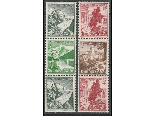 Landschaften der Ostmark und Alpenblumen-1938-MNH