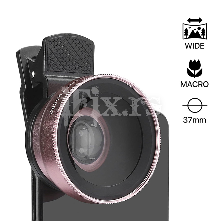 Objektiv za mobilni telefon univerzalni 37mm roze