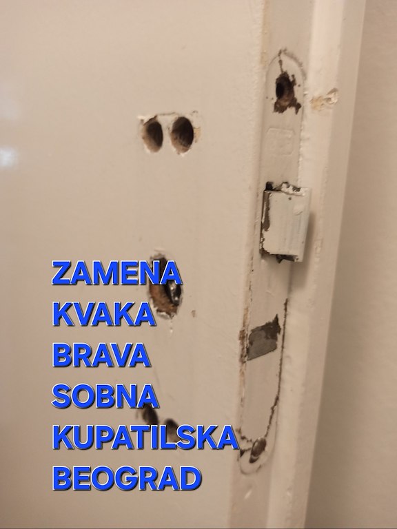 Zamena brava sobnih i kupatilskih vrata