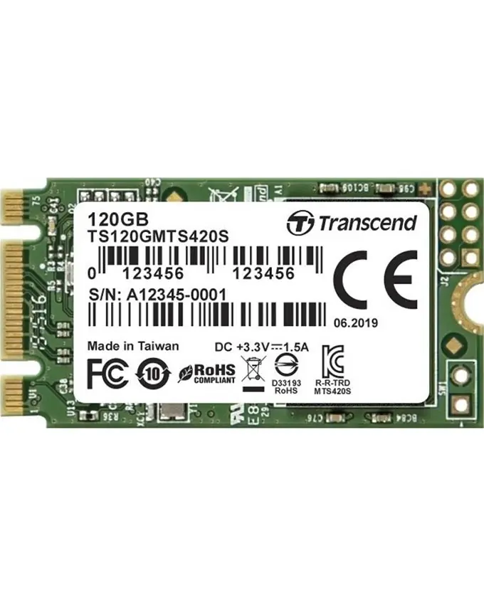 TRANSCEND Hard disk, SSD, 120GB M.2 SATA III TS120GMTS420S