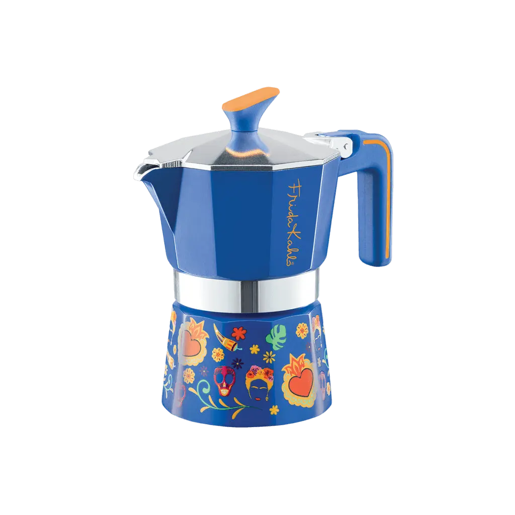 Pedrini Moka pot Frida Kahlo 3 šoljice, Plava