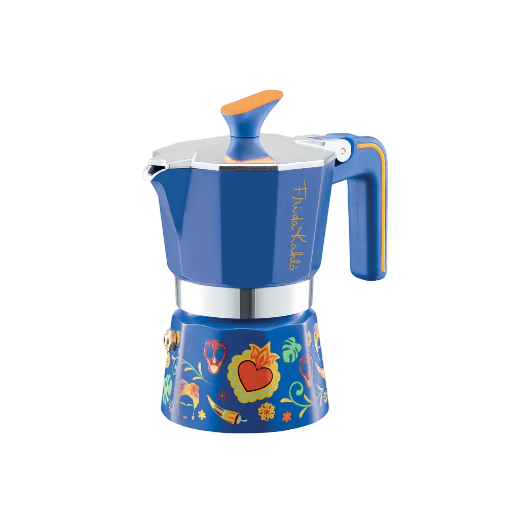 Pedrini Moka pot Frida Kahlo 2 šoljice, Plava