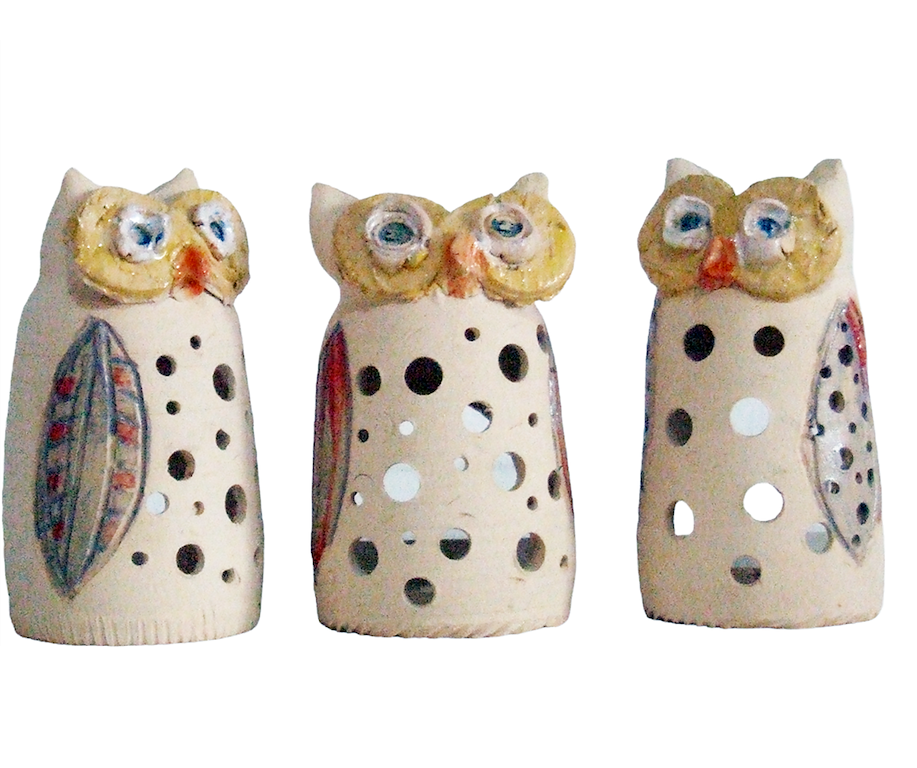 Owl candle holders