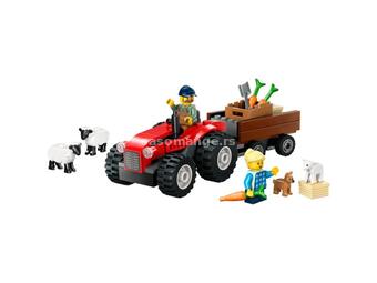 LEGO 60461 Crveni poljoprivredni traktor sa prikolicom i ovca