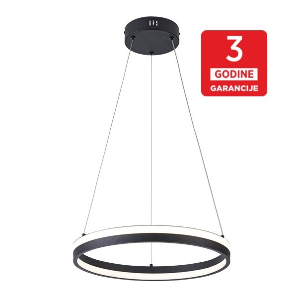 LED visilica CCT M10953 32W 3000/3500/4000K peščano crna