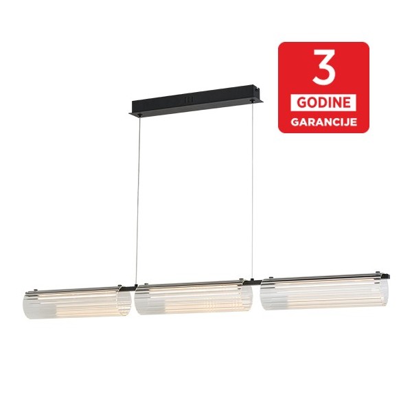 LED visilica M10950 24W 3000K peščano crna