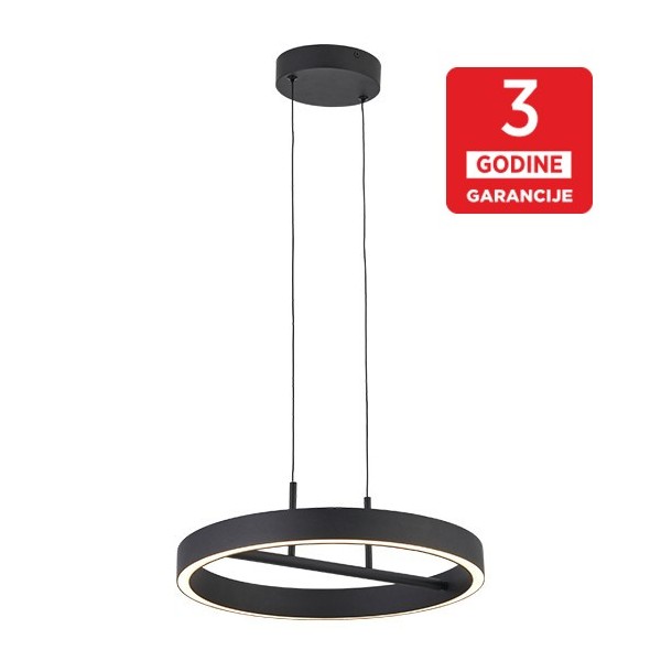 LED visilica M10945 32W 3000K peščano crna