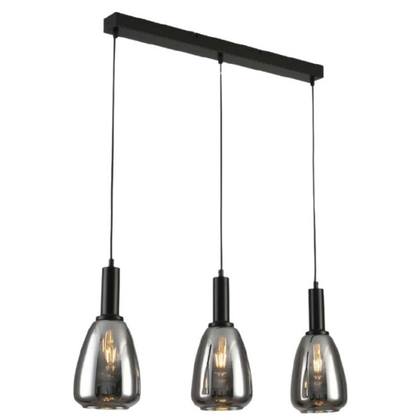 Visilica 3xE27 AGAPE-3L smoke staklo