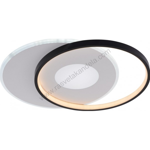 LED plafonjera CCT 54W 3000K-6000K crno-bela sa daljinskim