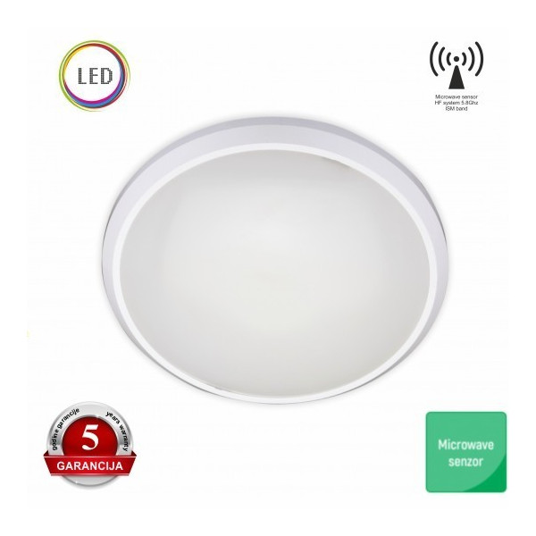 Led plafonjera sa microwave senzorom pokreta M271-C 12W 6000K bela