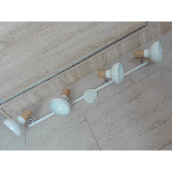 Spot lampa 4xE14 M160640 bela