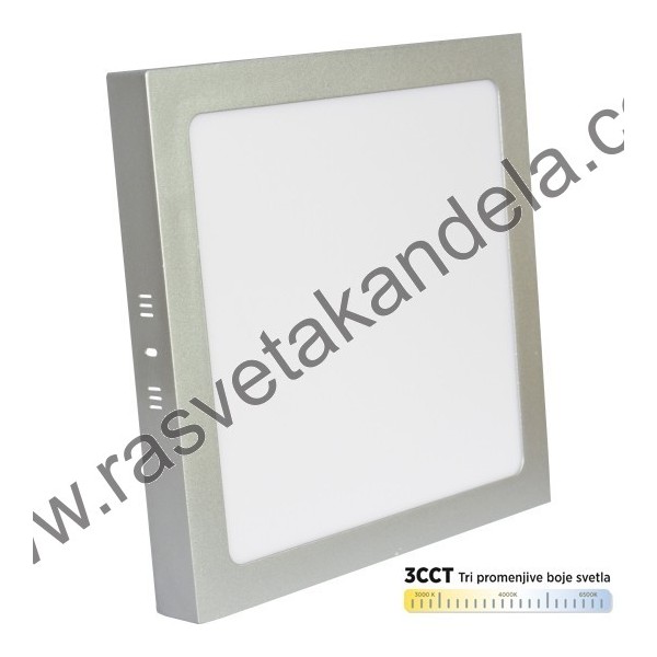 Led panel nadgradni M24NK-SIL-CCT 24W 3000/4000/6500K srebrni