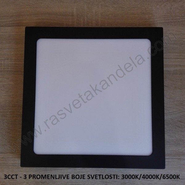 Led panel nadgradni M24NK-BK-CCT 24W 3000/4000/6500K crni