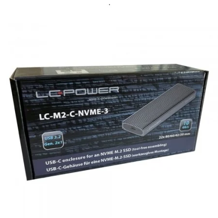 SSD rack LC Power LC-M2-C-NVMe-3 Enclosure for M.2 SSD