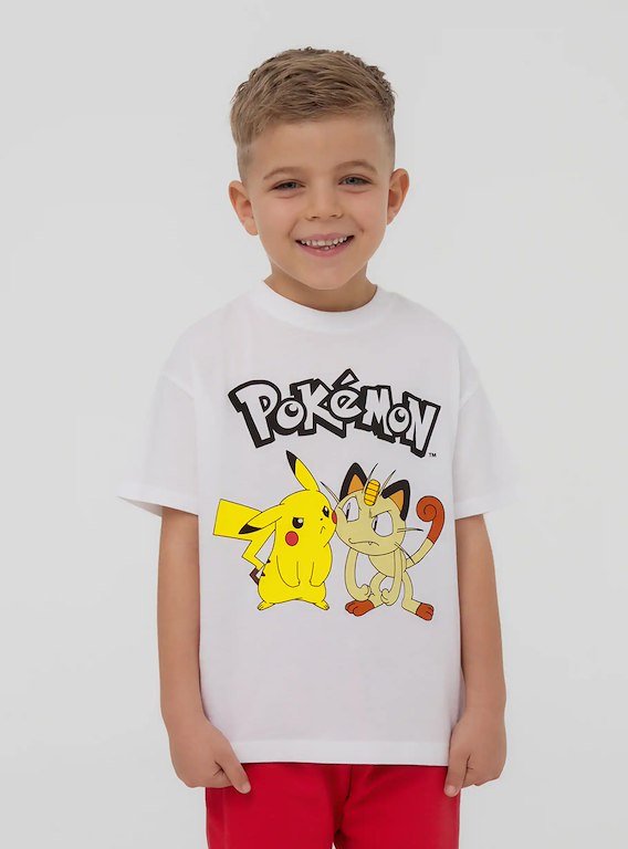 Majica sa Pokémon® printom Optička bela