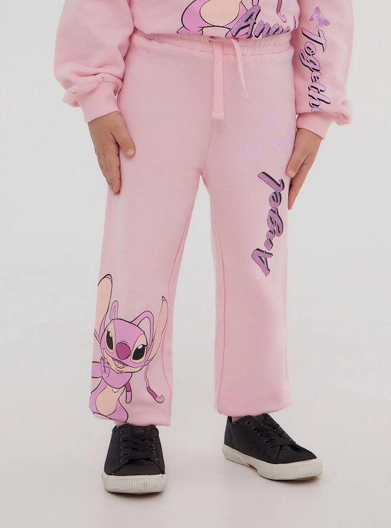 Pantaloni za trening čitaj sa Angel od Stitch® Roze