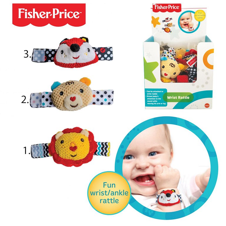 Fisher Price plišana narukvica