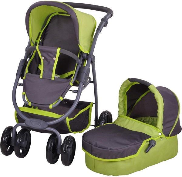 Kolica za lutke Coco – tec green Knorr