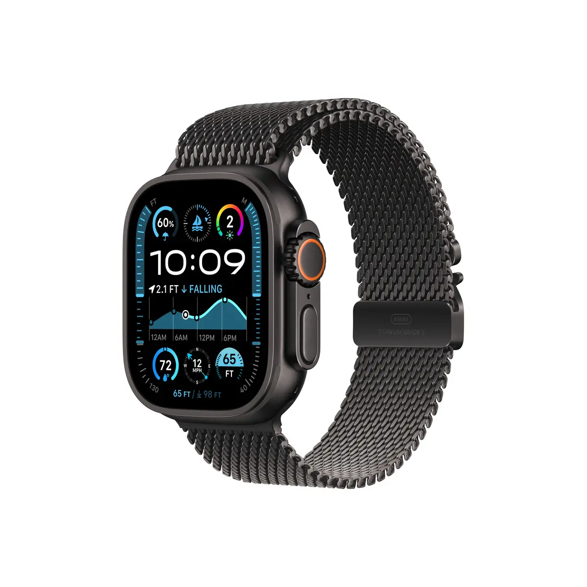 APPLE Narukvica za pametni sat, 49mm, M, Crna