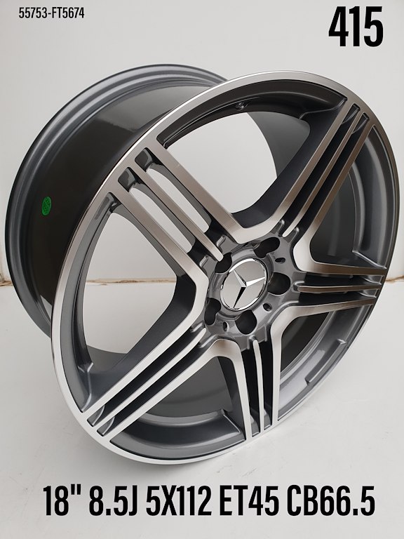 18 alufelne mercedes 5x112/8,5jota/et45/cb 66,5.