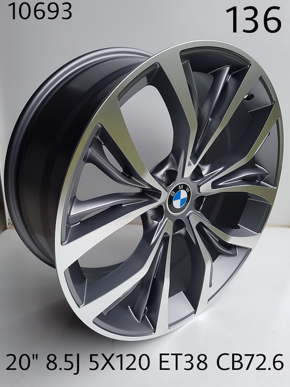 20 alufelne bmw 5x120/8,5jota/et38/cb 72,6