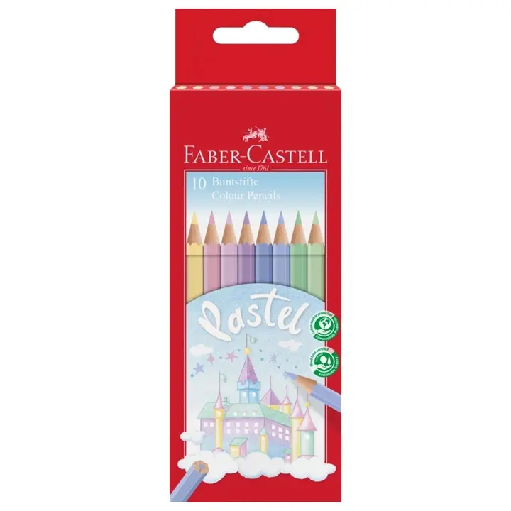 FABER CASTELL Pastelne bojice, Drvene, 10 komada