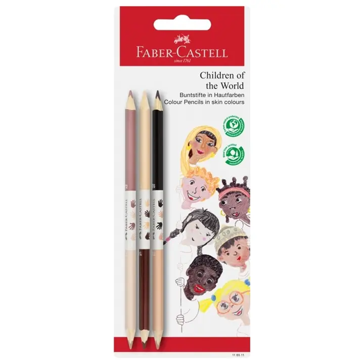 FABER CASTELL Set bojica Children of the World, 3 komada